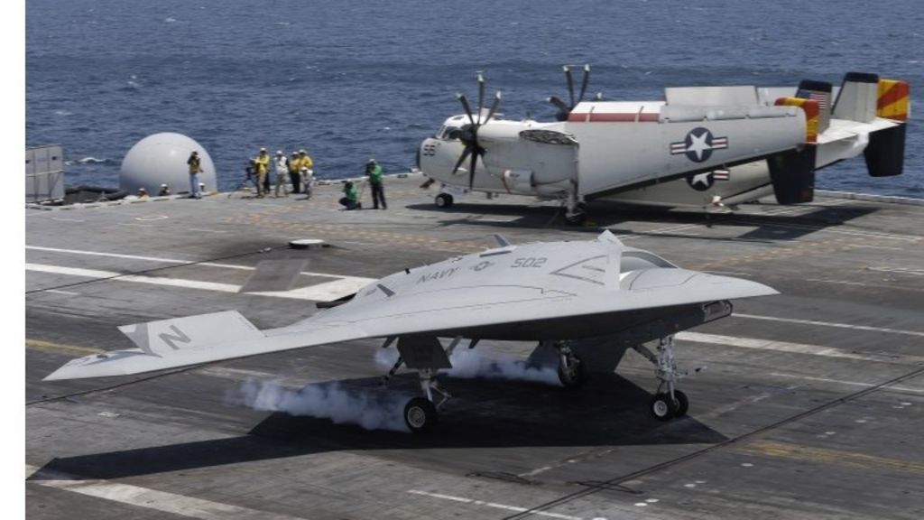 US unmanned drone jet makes first carrier landing - BBC News