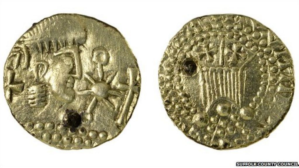 Anglo-Saxon coin found in Mildenhall area declared treasure - BBC News