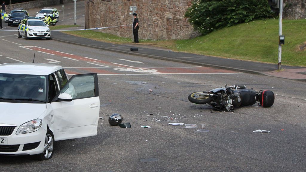 Biker who died in Inverness after crash with car named - BBC News