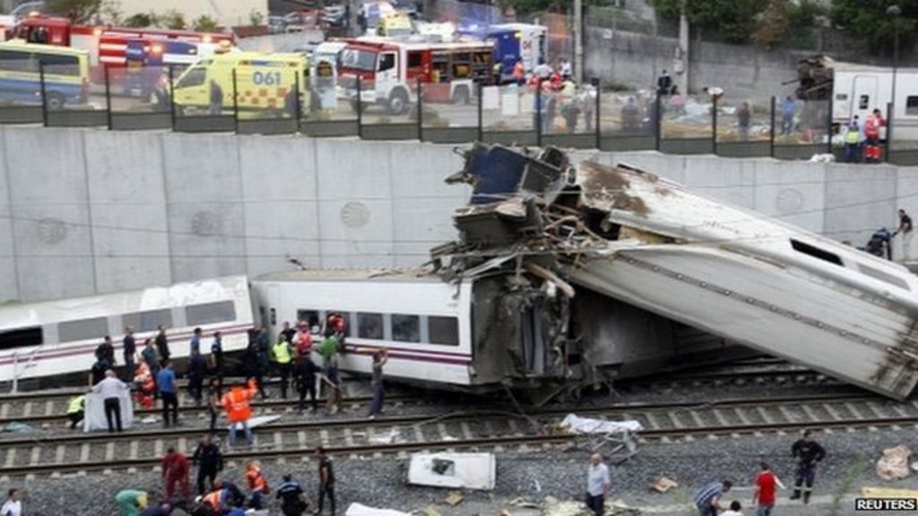 Spanish train in fatal derailment near Santiago de Compostela - BBC News