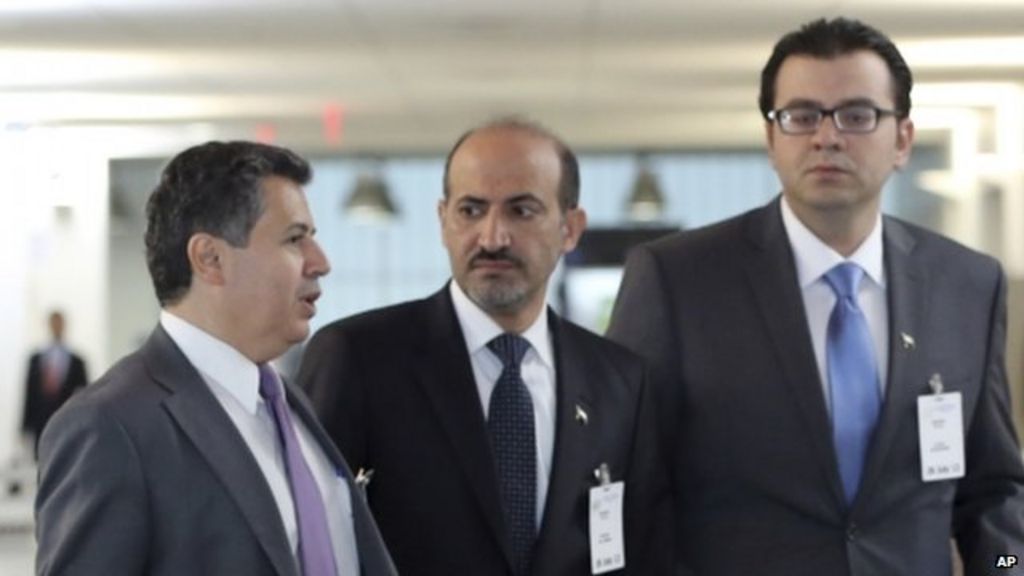 Syria rebel leaders hold talks at UN - BBC News