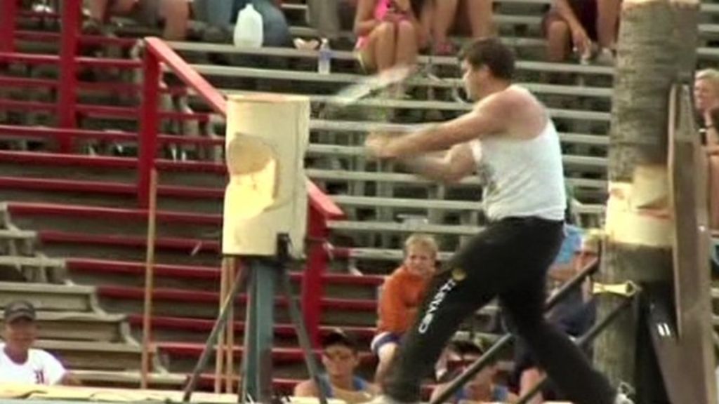Lumberjack World Championships get underway - BBC News