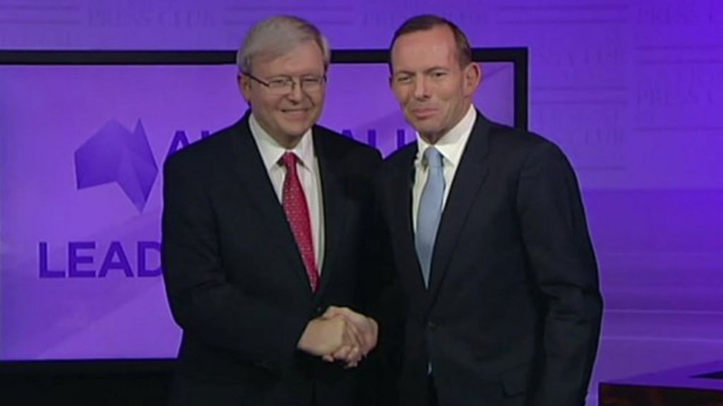 Economy dominates Australian election TV debate - BBC News