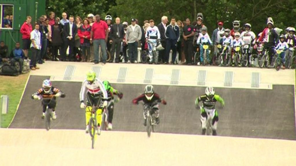 New Olympic-sized BMX tracks opens - BBC News