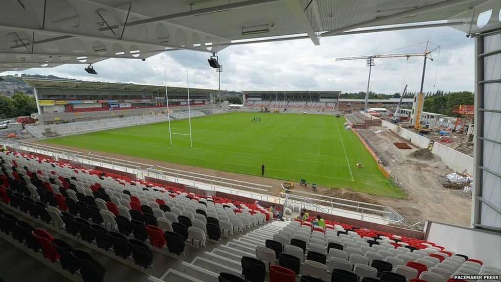 Ravenhill Stadium gets ready for new Ulster rugby season - BBC News