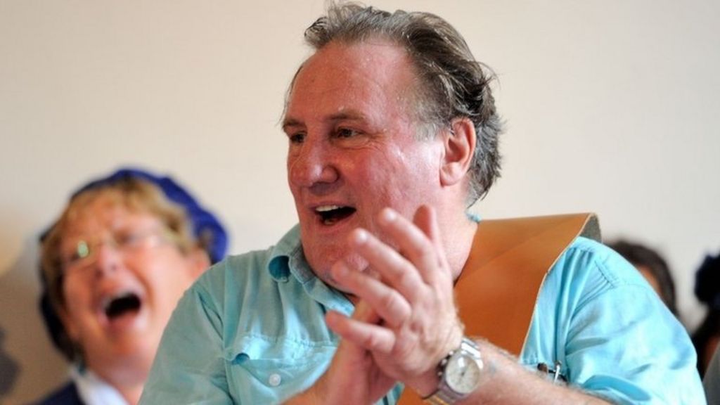 Gerard Depardieu throws house-warming barbecue in Belgium - BBC News