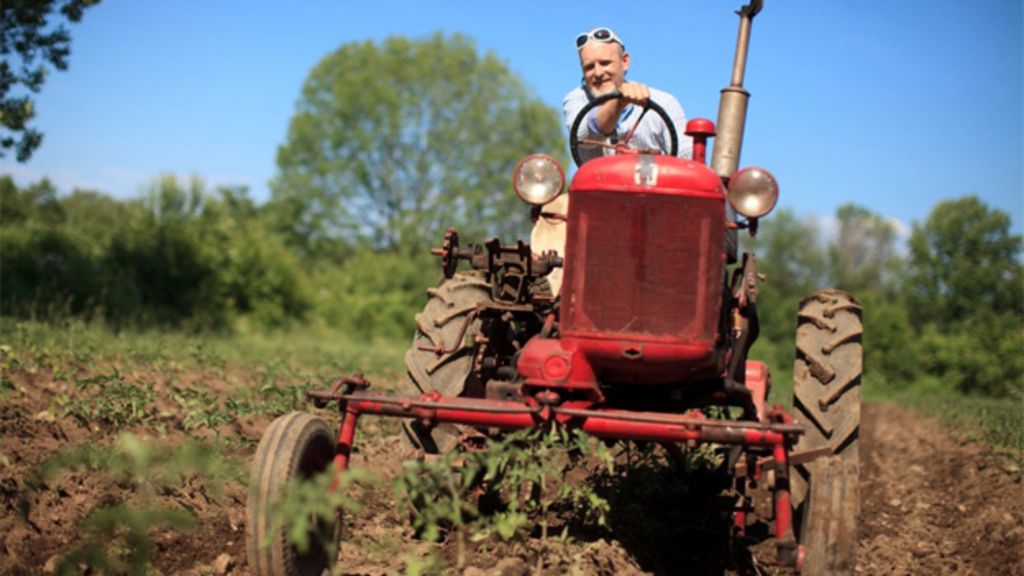 The US professionals quitting the rat race to become farmers - BBC News