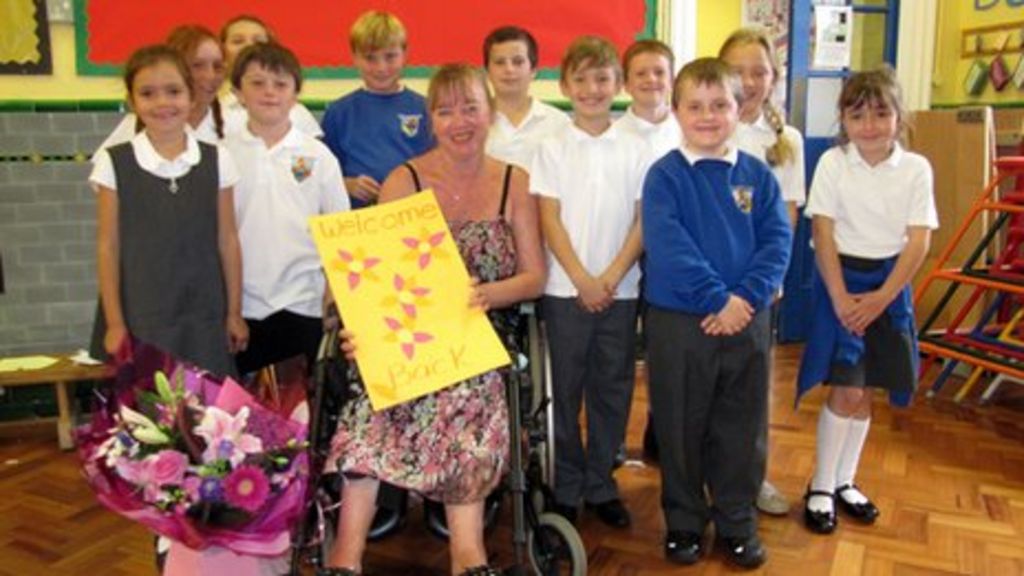Rhoose primary school: Car crash lollipop lady Karin Williams returns ...