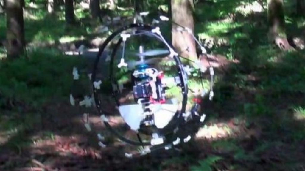 Flying robot: Gimball could be used in search and rescue missions - BBC ...