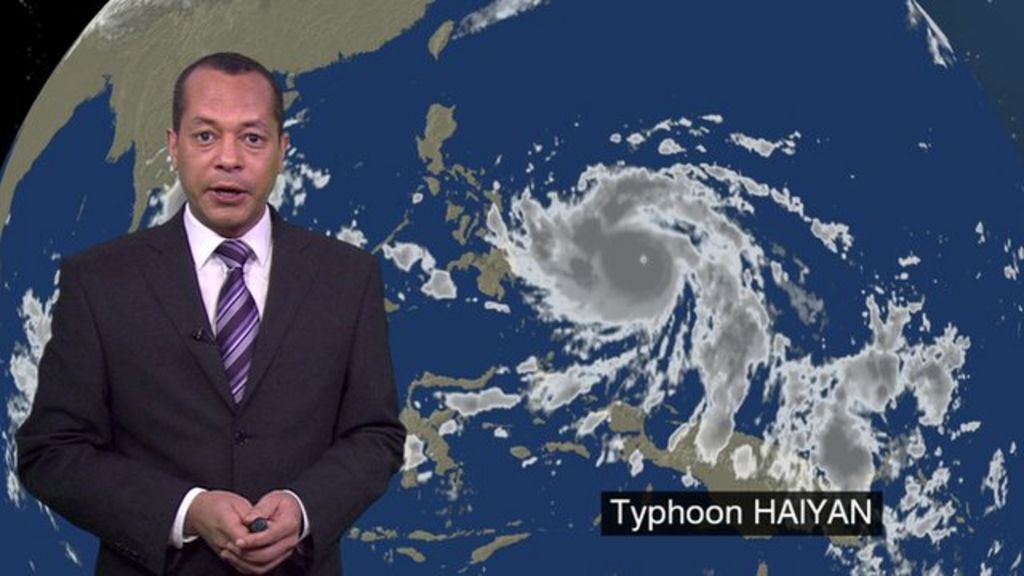 Weather report: Tracking monster Typhoon Haiyan - BBC News
