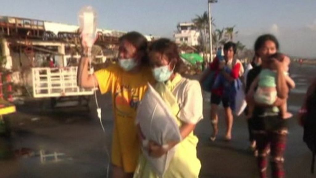 Typhoon victims face health crisis - BBC News