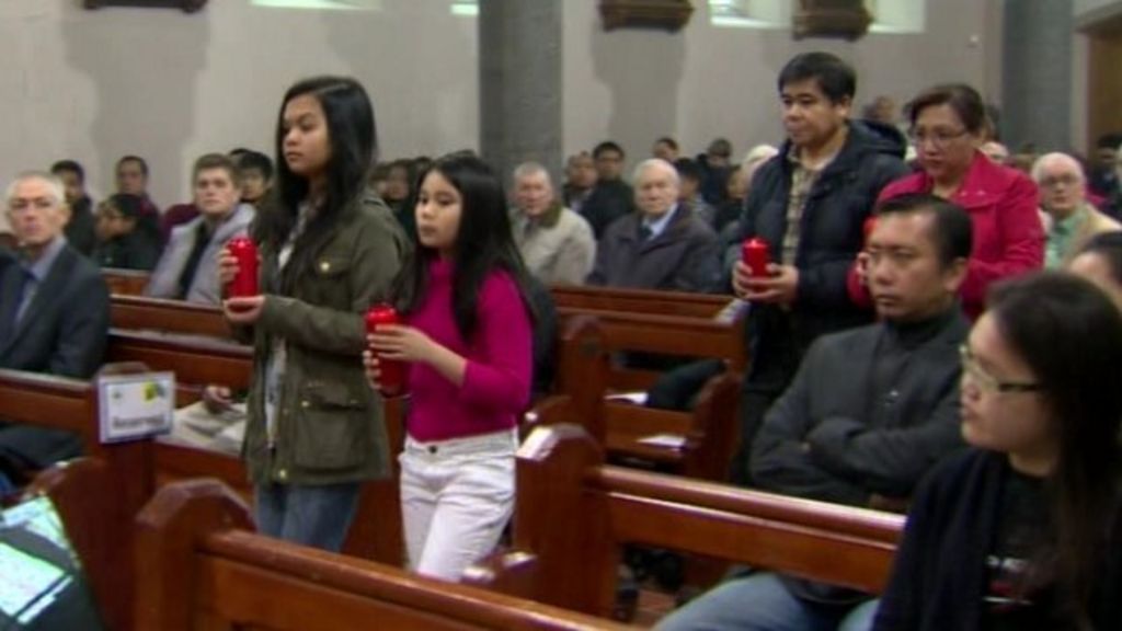 Northern Ireland Prayers for Filipino people - BBC News