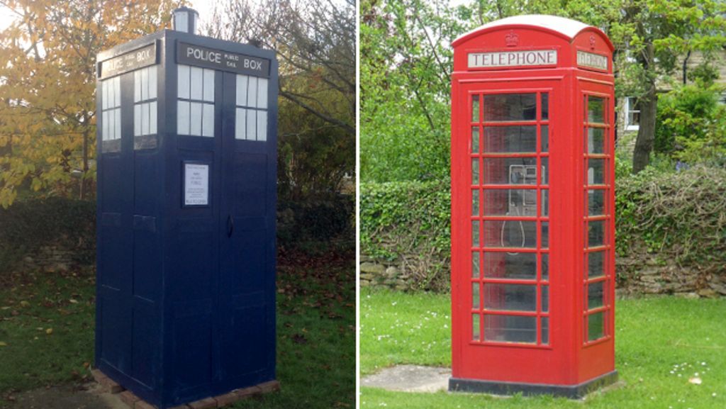 Doctor Who: Titchmarsh phone box in Tardis tribute - BBC News