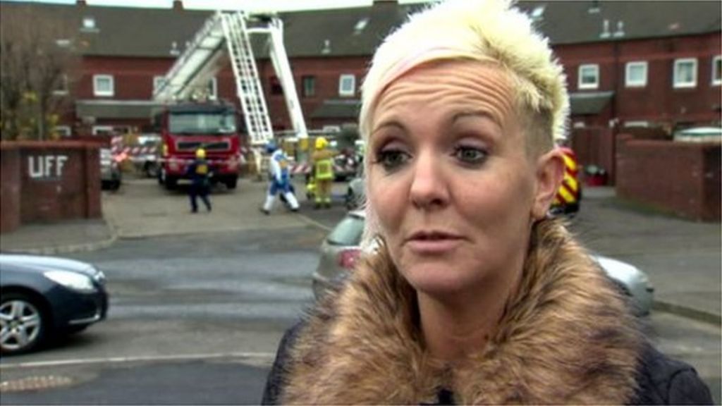 Tracey Coulter blames UDA for Shankill arson attack - BBC News