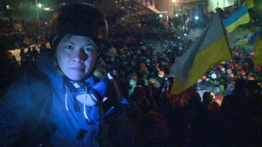 Ukraine: 'Many have helmets and gas masks' - BBC News