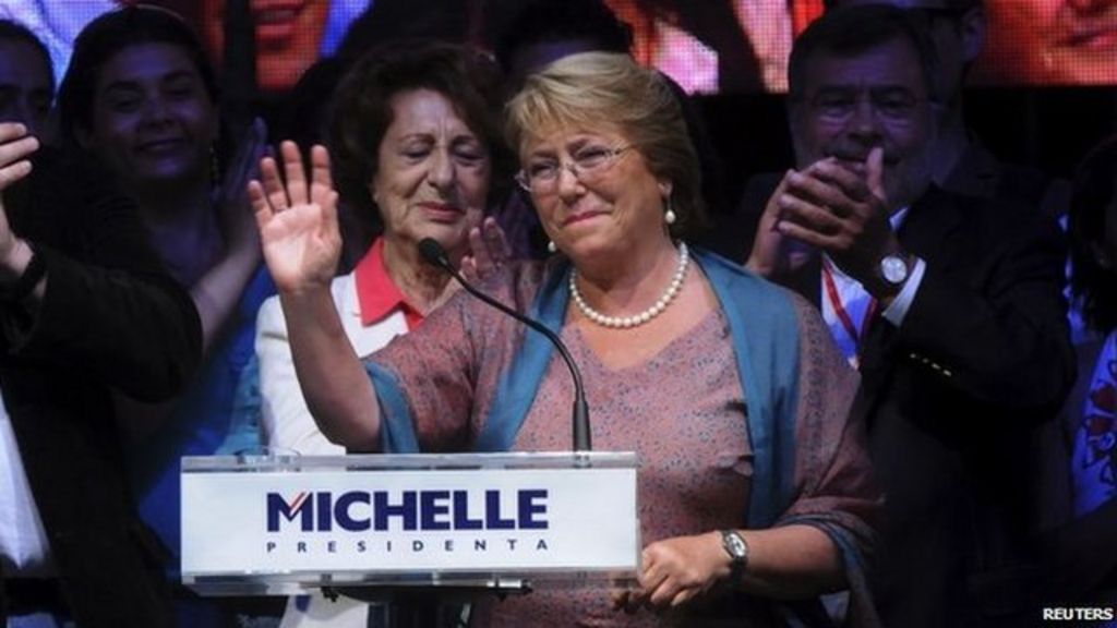 Michelle Bachelet wins Chile election run-off - BBC News