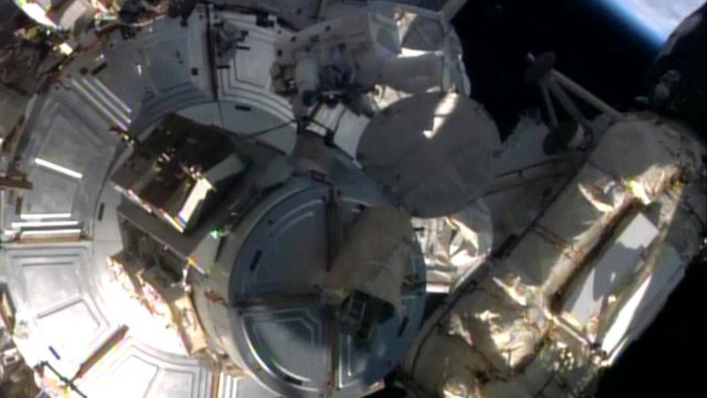 Astronauts begin ISS spacewalk to perform urgent repair - BBC News