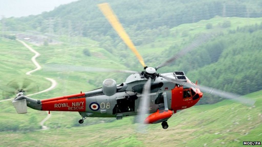 Military rescue helicopter callouts lowest in years - BBC News