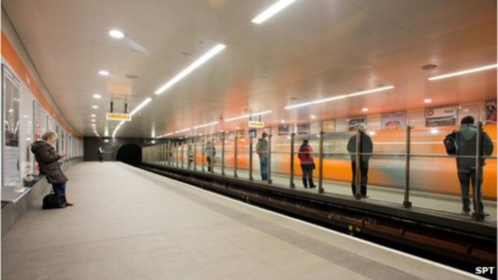 SPT complete £1.7m revamp of Ibrox subway station - BBC News