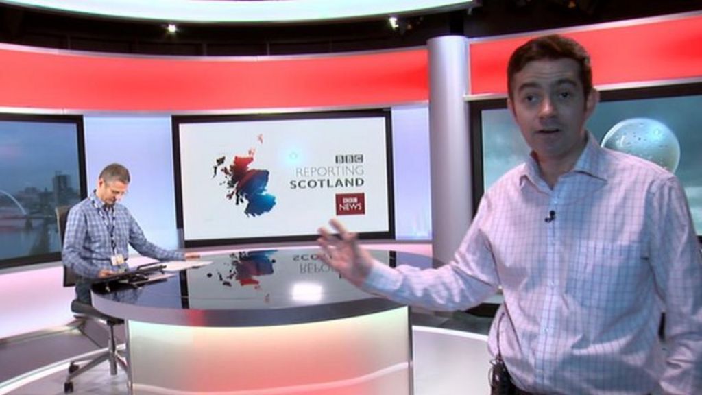The new look Reporting Scotland studio - BBC News