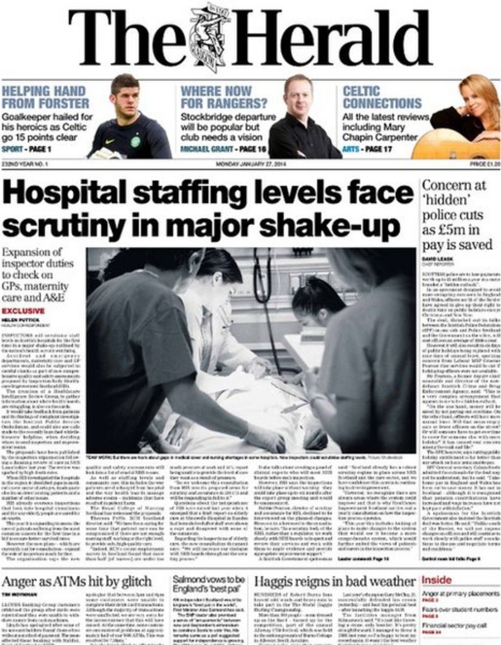 The front pages of Scotland's newspapers - BBC News