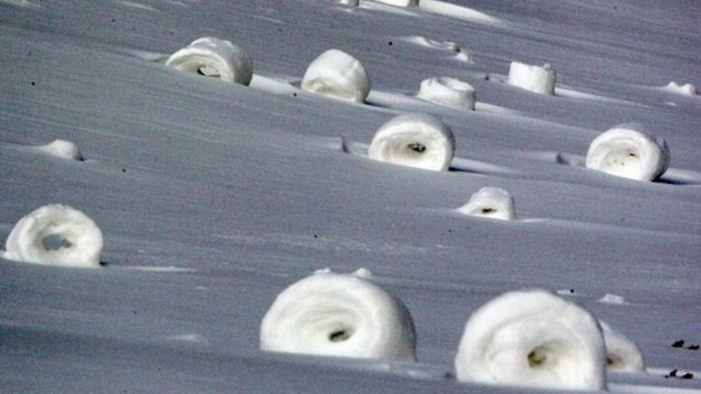 Snow rollers in America - what are they? - BBC Newsround