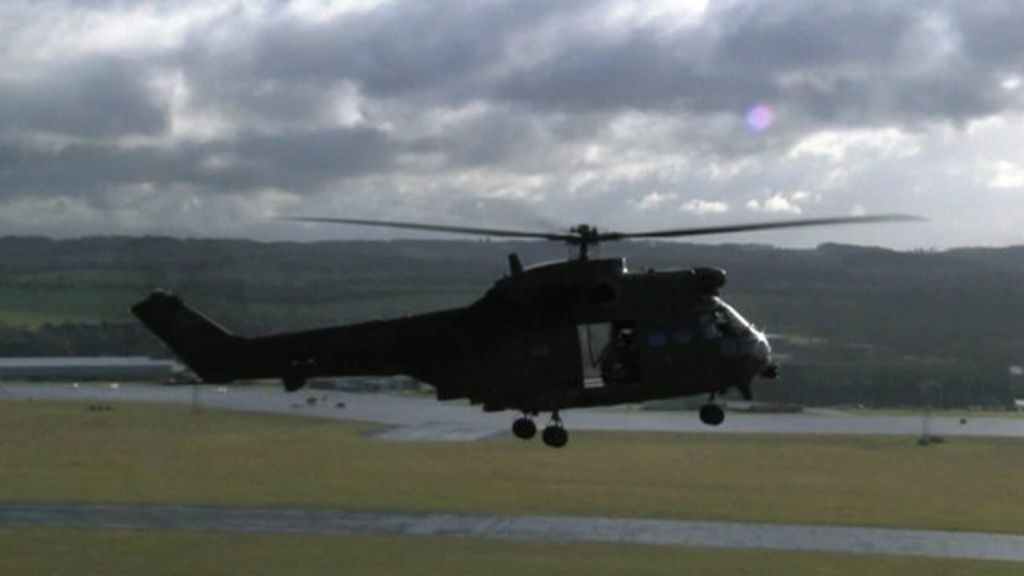 Puma Mk2 helicopter takes to the skies - BBC News