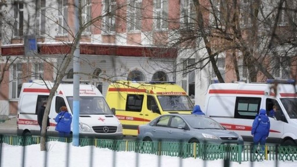Moscow shooting: School gunman held after killing two - BBC News