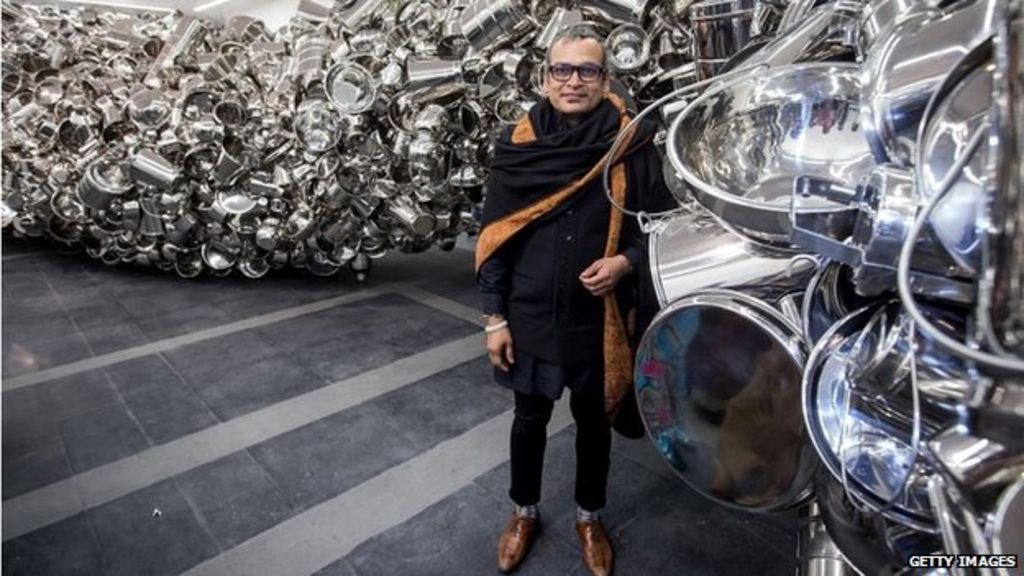 The stainless shine of Indian artist Subodh Gupta's art - BBC News
