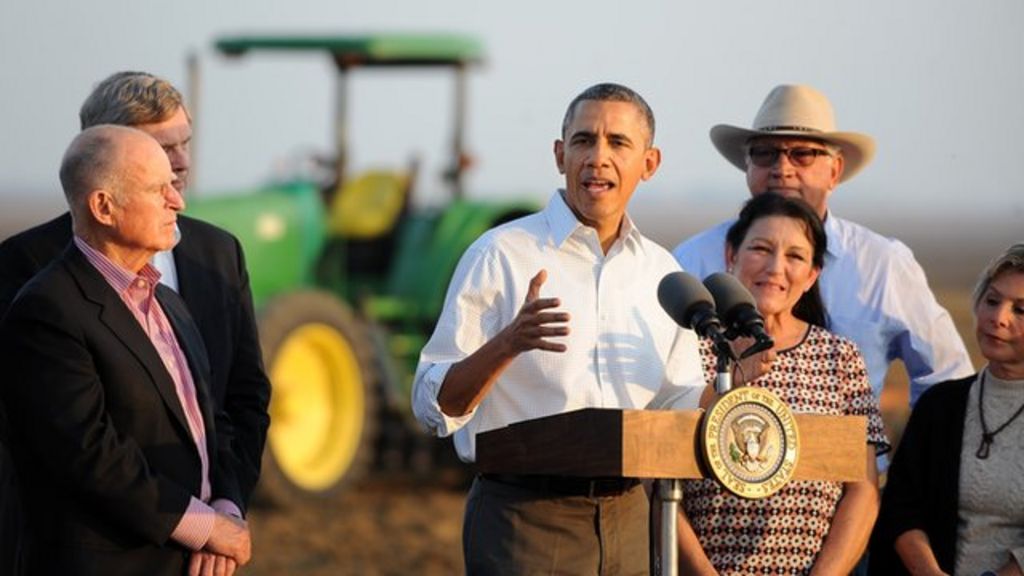 California drought: Obama announces $180m aid package - BBC News
