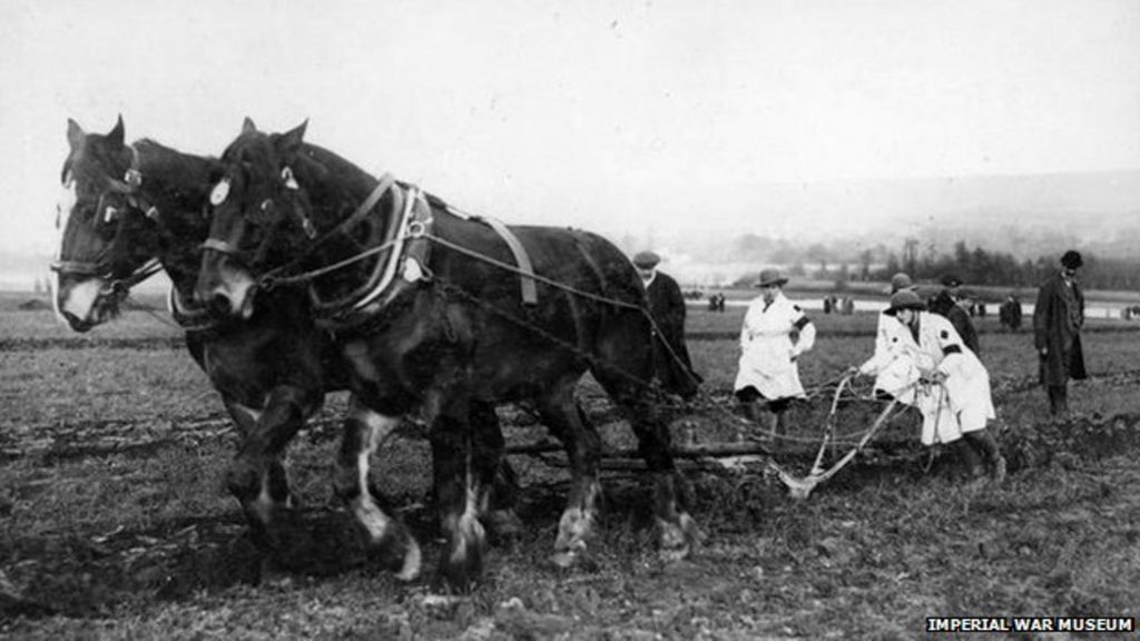 How Land Girls helped feed Britain to victory in WW1 - BBC News