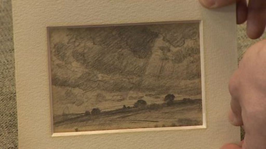 John Constable pencil drawings make £187,000 at auction - BBC News