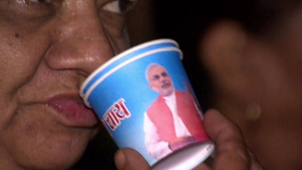 India's opposition Narendra Modi uses tea to fight the election - BBC News