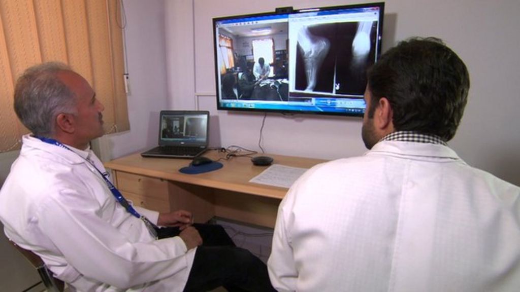Afghan doctors treat rural patients remotely over the web - BBC News