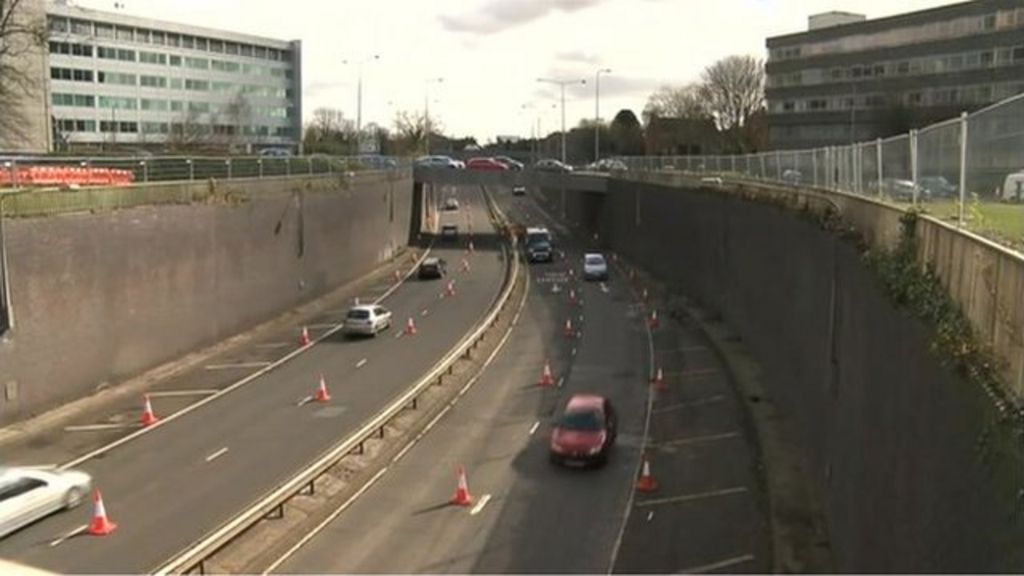 Coventry ring road demolition work begins - BBC News