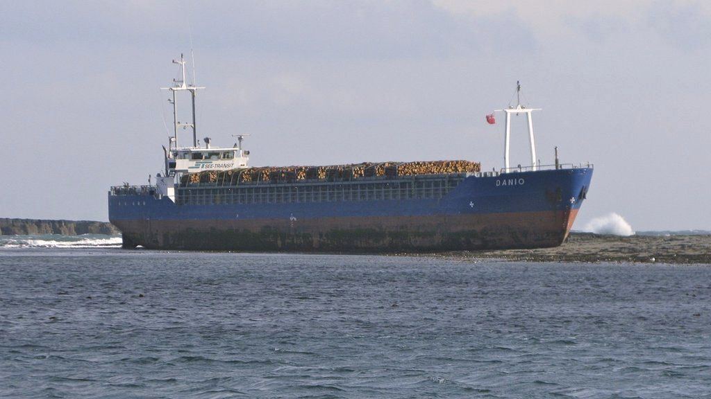 Grounded ship MV Danio's operator fined £60,000 - BBC News