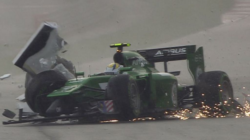 F1 Malaysian GP: Dramatic crash ends Marcus Ericsson's wet debut - BBC ...