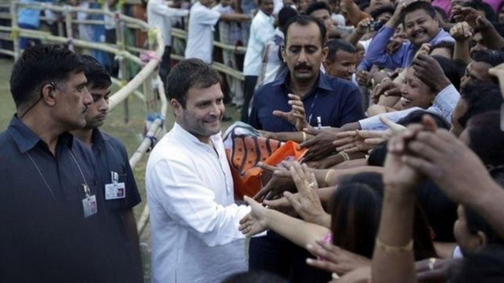 India election: BBC sees Congress party rally - BBC News