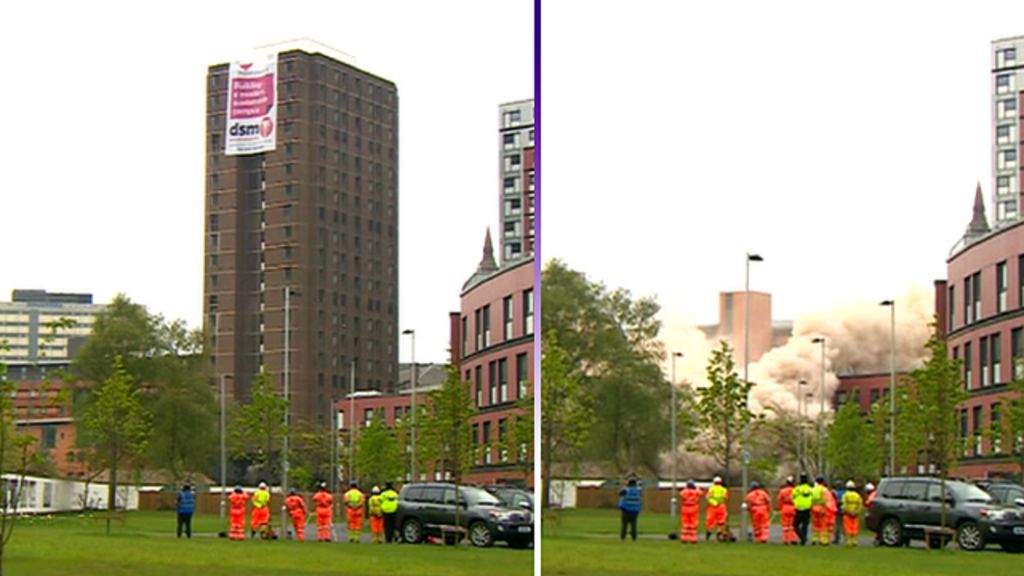 How to demolish a tower block - BBC Newsround