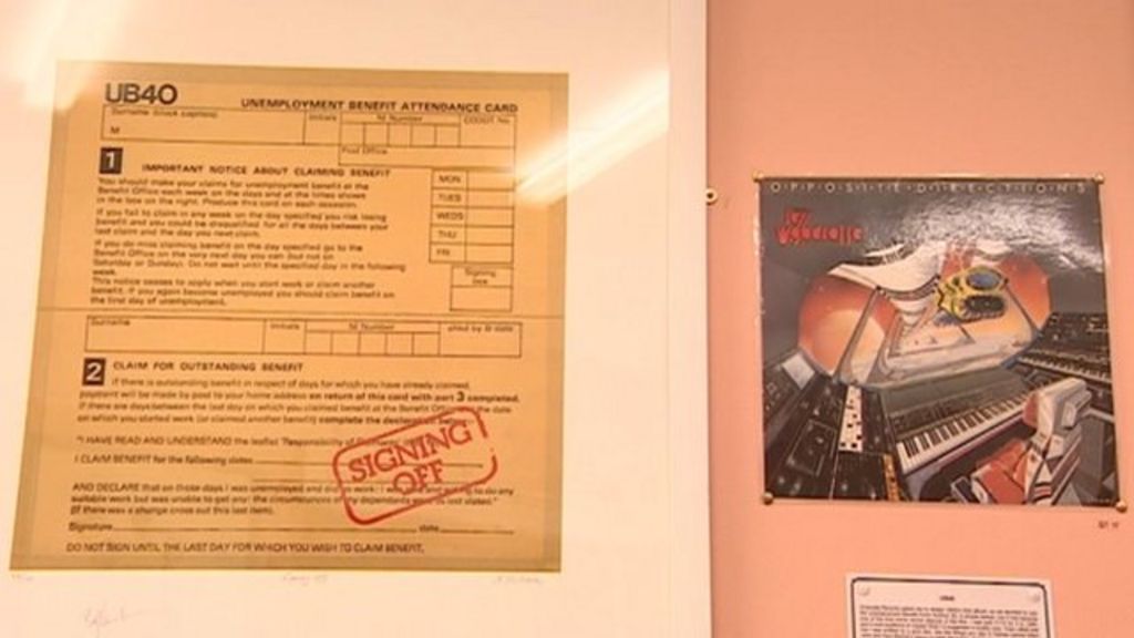 UB40 album artist displays four decades of work - BBC News