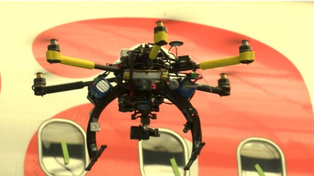Easyjet develops flying robots to inspect aircraft - BBC News