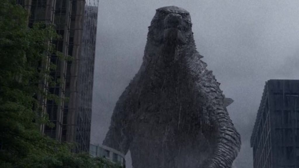 The stars of Godzilla on the big screen lizard - BBC News