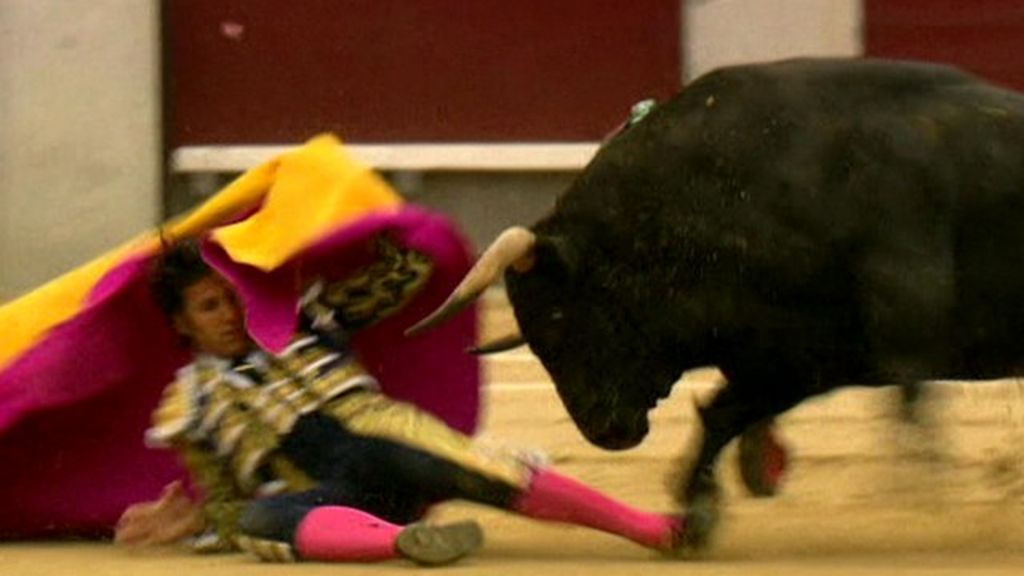 Madrid matadors gored by bulls at festival launch - BBC News
