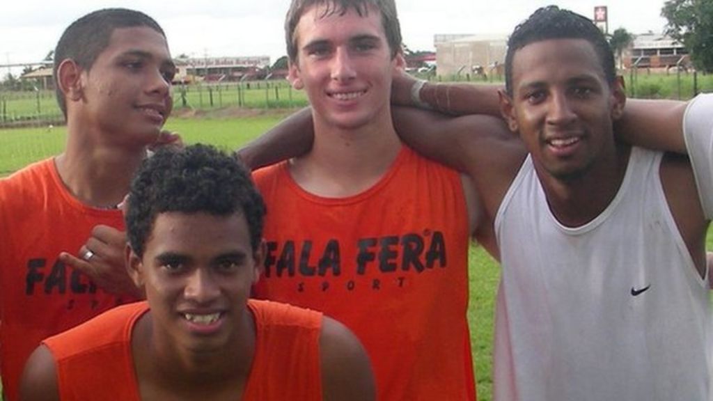Seth Burkett: Playing professional football in Brazil - BBC Sport