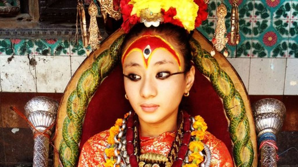 Nepal's living goddess who still has to do homework - BBC News