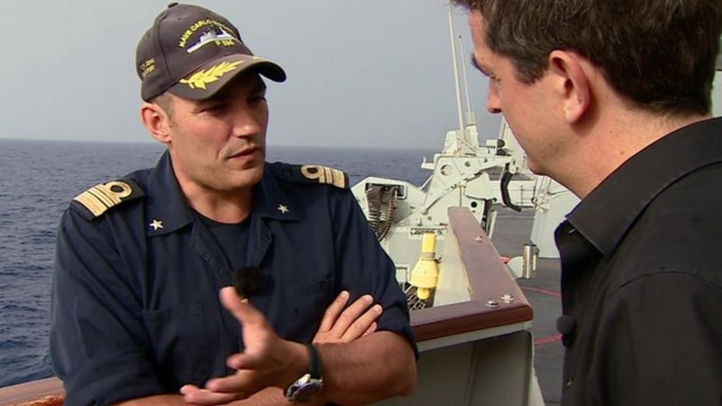 Captain explains migrant rescue process - BBC News