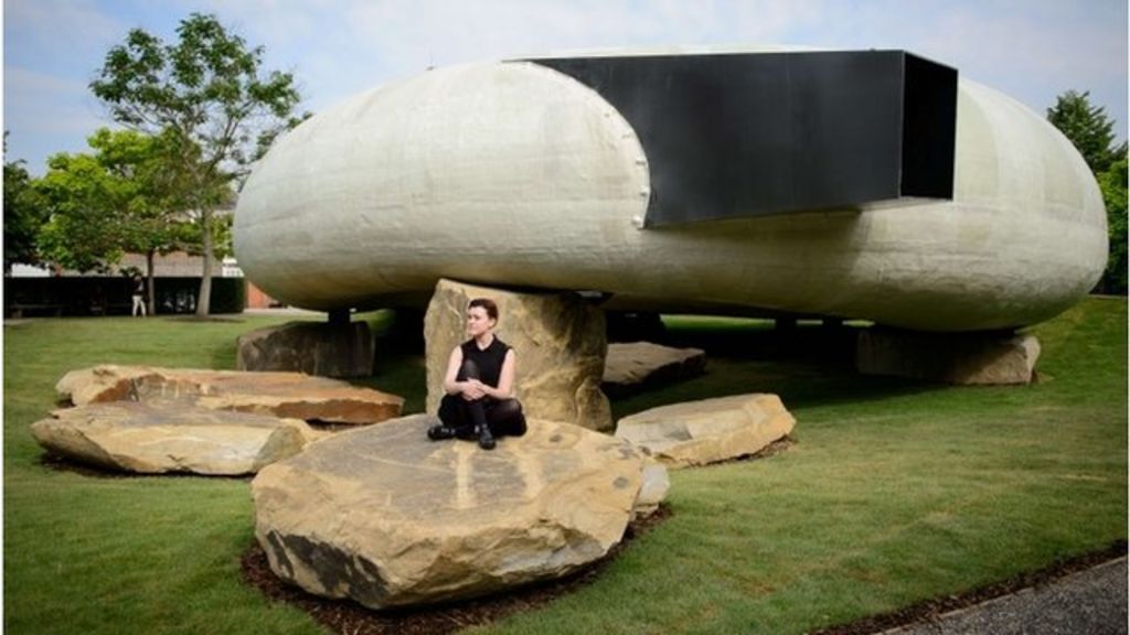Giant Cocoon on display at the Serpentine - BBC News