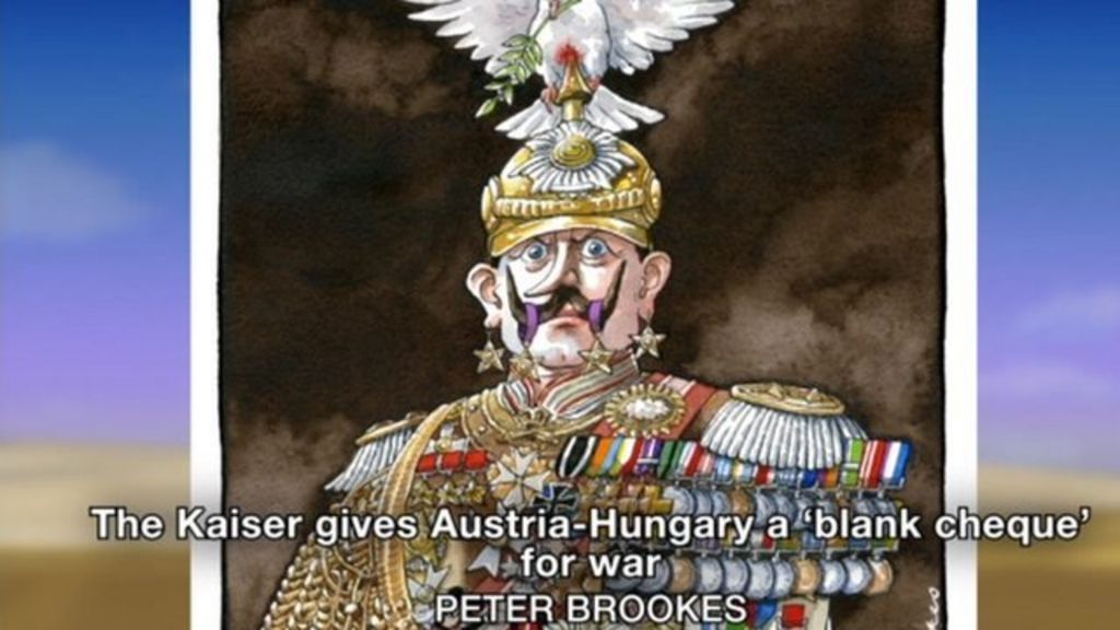 Newspaper political cartoons from World War One - BBC News