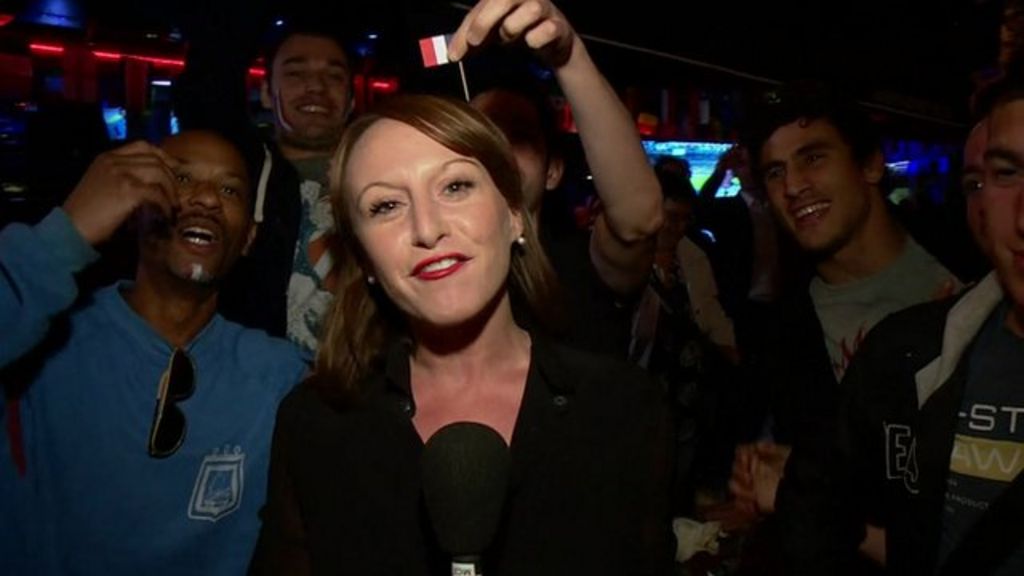 French fans mob BBC reporter - BBC News