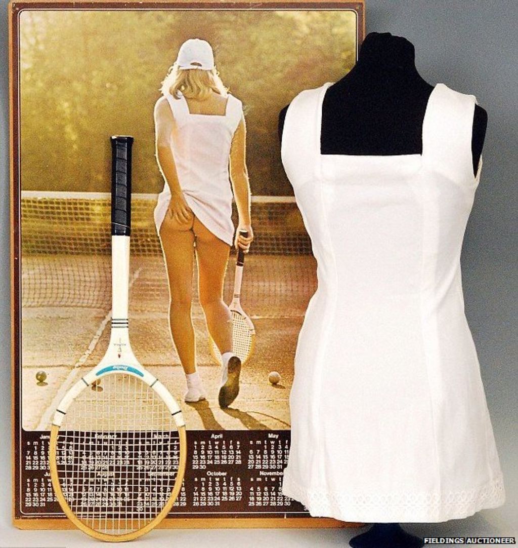 Athena Tennis Girl poster dress up for auction - BBC News